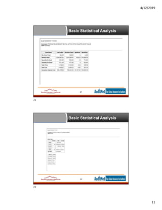 Data Analytics for Auditors Data Analytics Software | PDF | Databases | Computer Software and ...