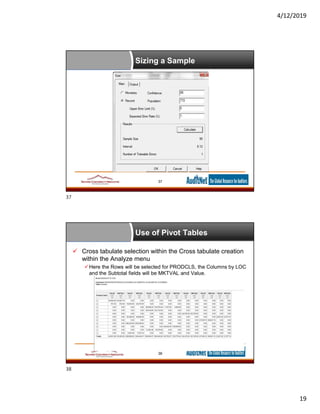Data Analytics for Auditors Data Analytics Software | PDF | Databases | Computer Software and ...