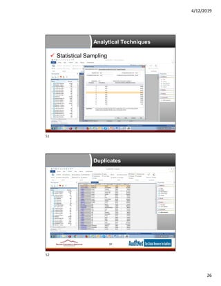 Data Analytics for Auditors Data Analytics Software | PDF | Databases | Computer Software and ...