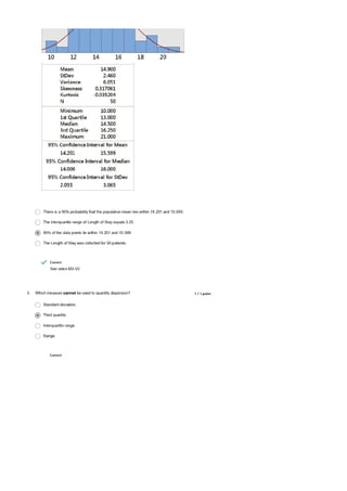 Data Analytics for Lean Six Sigma Questions and Answers | PDF