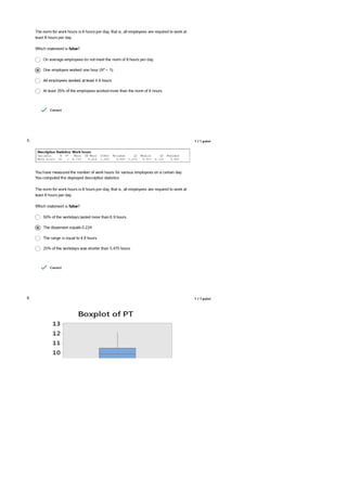 Data Analytics for Lean Six Sigma Questions and Answers | PDF