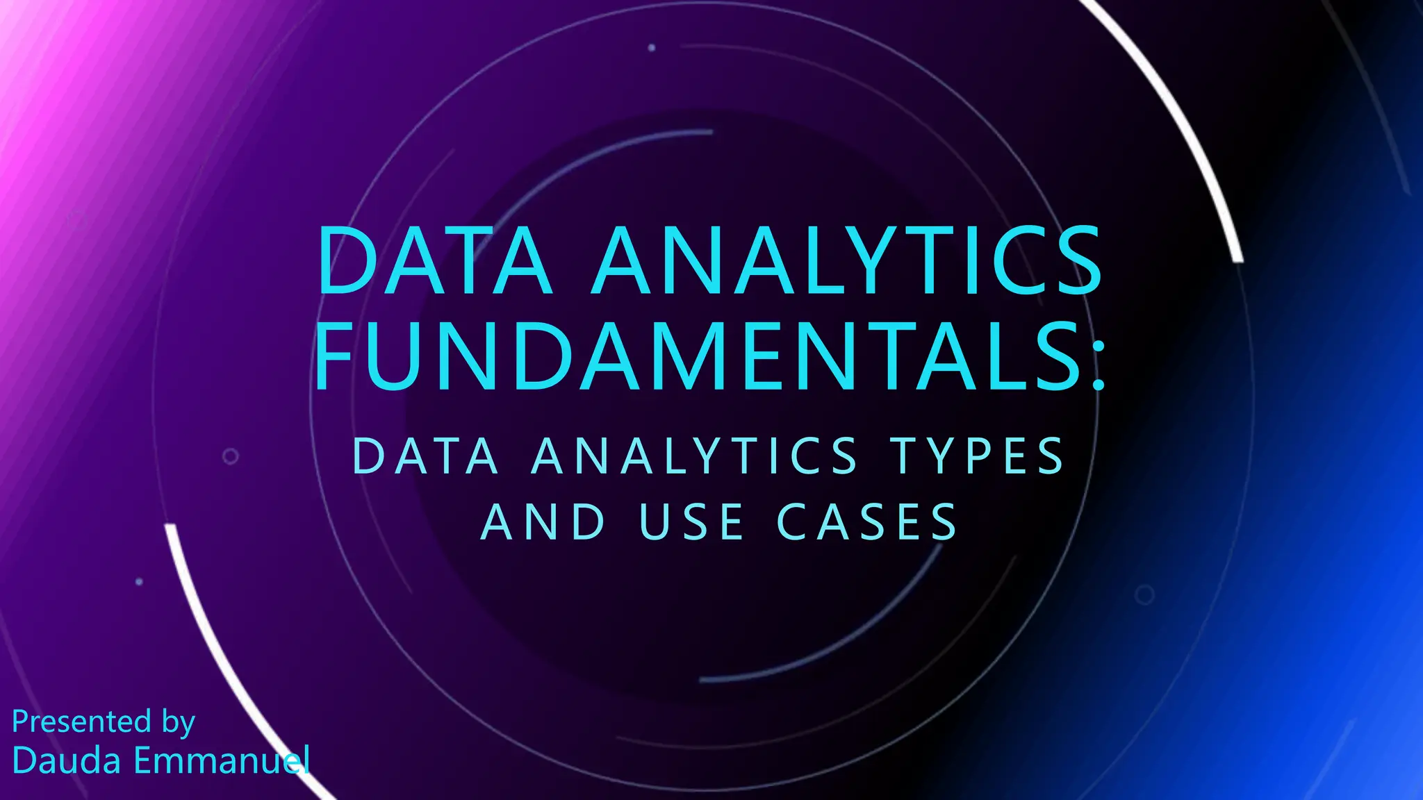 Data Analytics Fundamentals: data analytics types.potx