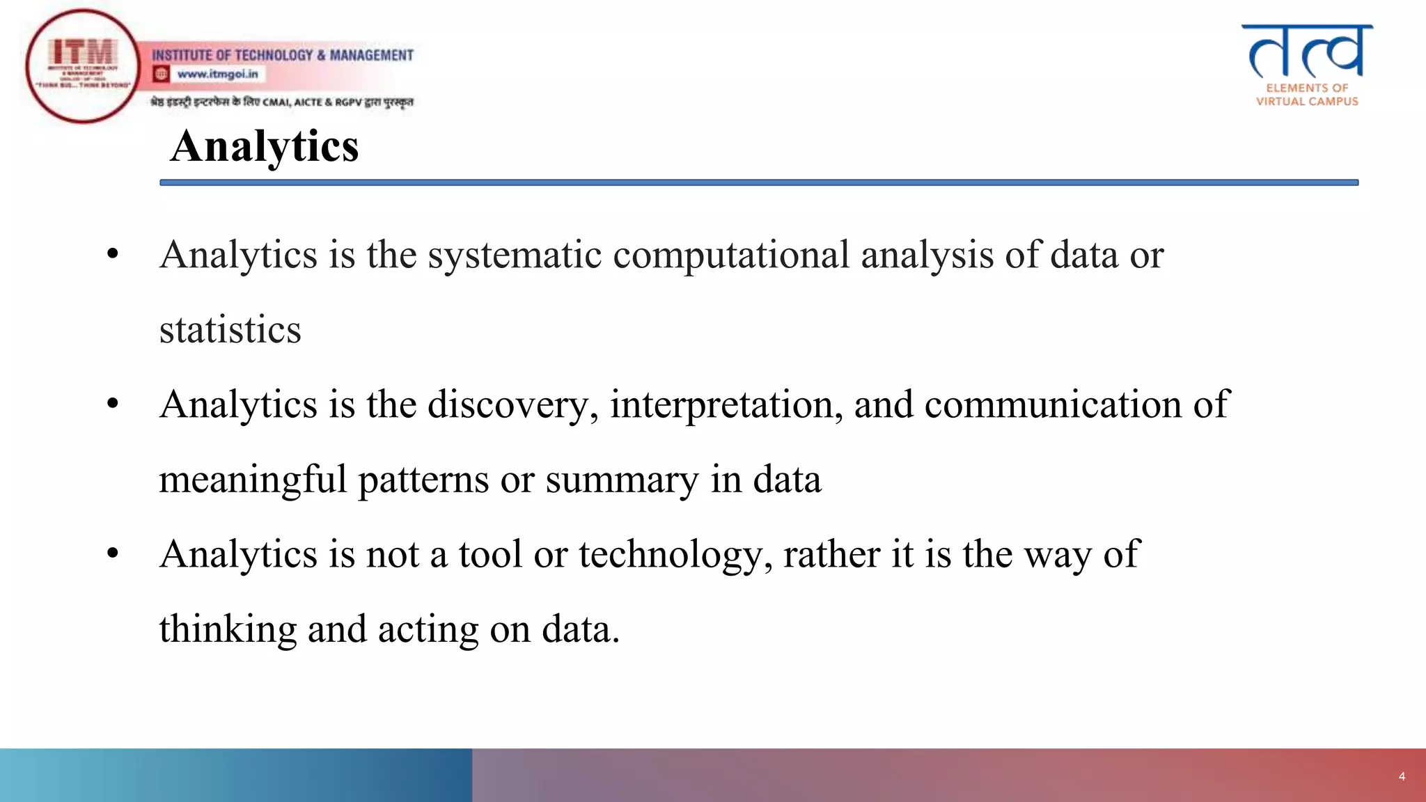 What is Data analytics and it's importance ? | PPTX