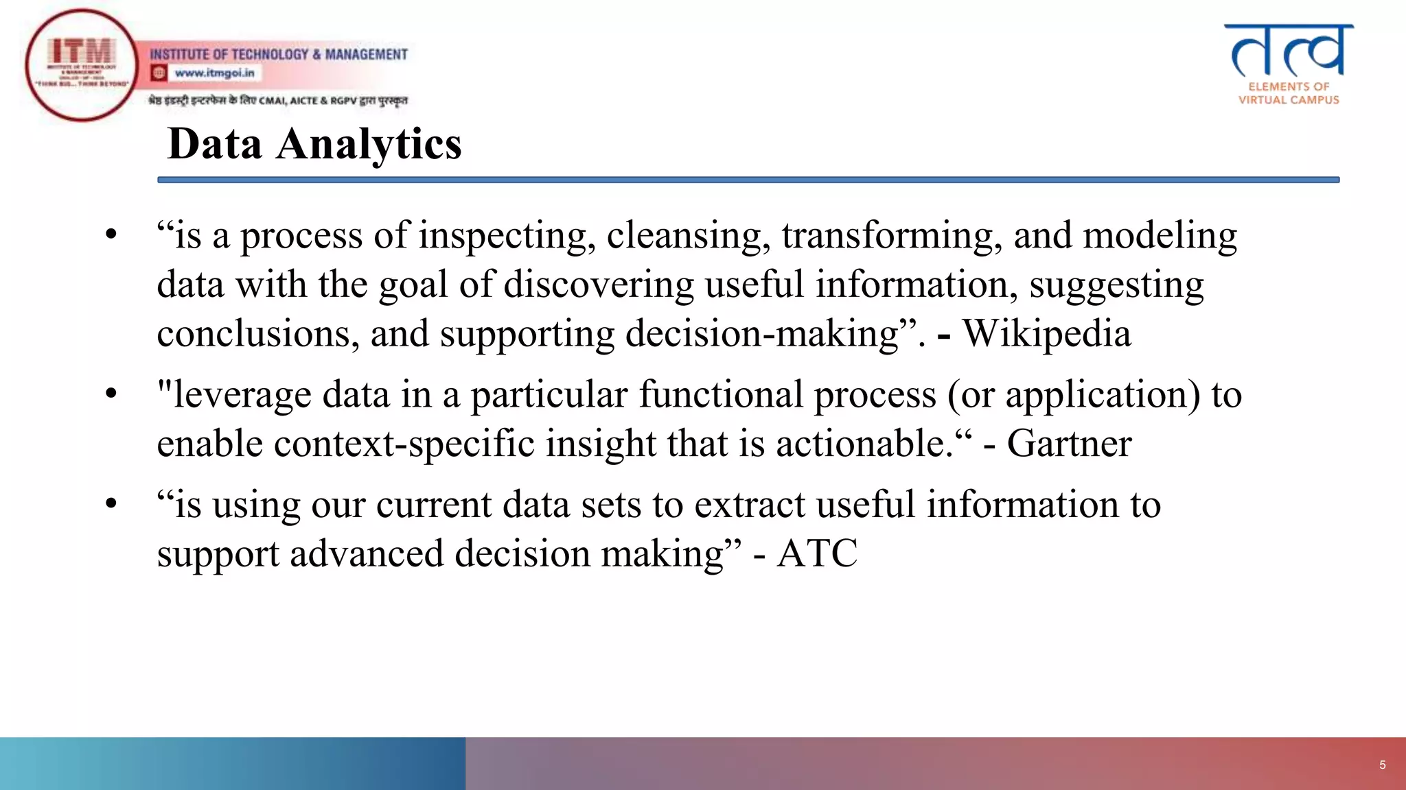 What is Data analytics and it's importance ? | PPTX