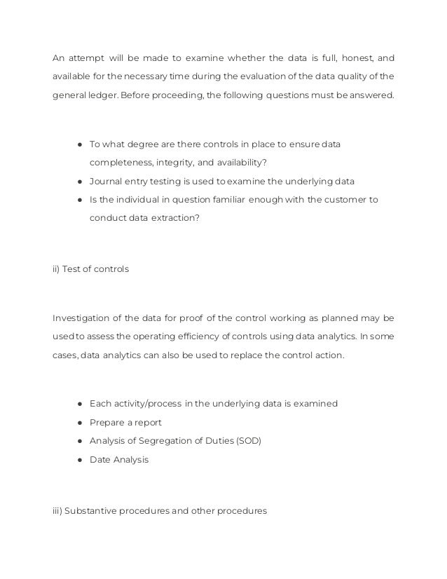 Data analytics helps to strengthen high audit standards