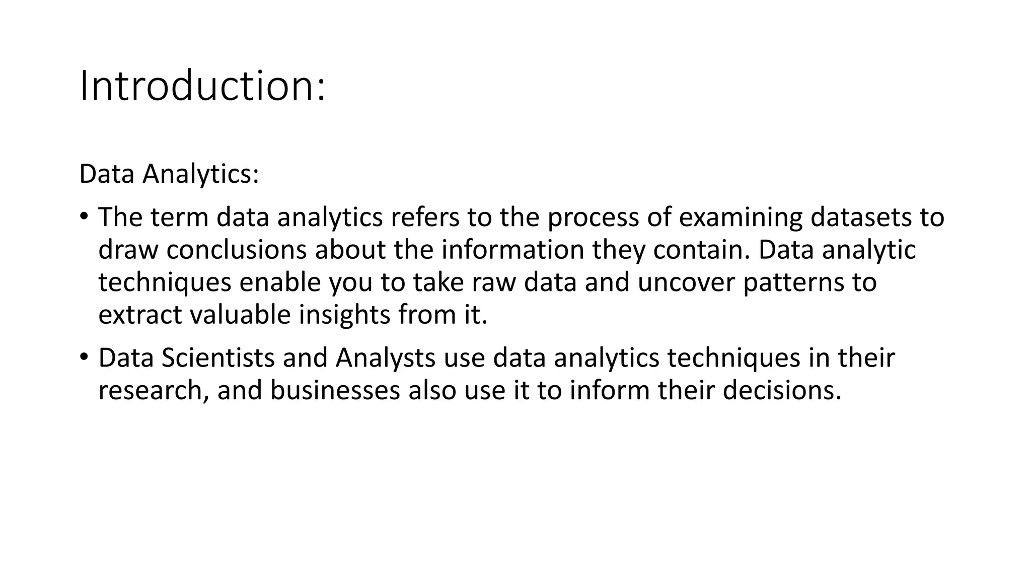 Data analytics in banking sector | PPTX