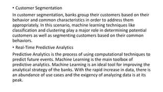 Data analytics in banking sector | PPTX