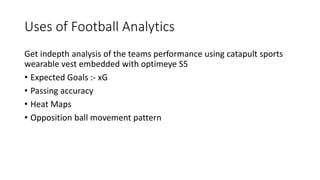 Data analytics in football | PPTX