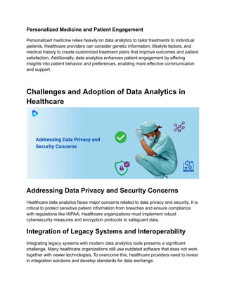 Role Of Data Analytics In Revolutionizing Healthcare | PDF