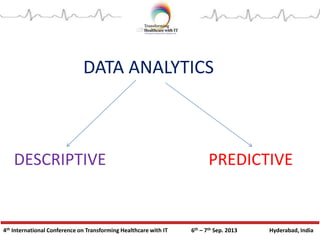 DATA ANALYTICS IN HEALTHCARE – AN INTRODUCTION | PPTX | Healthcare ...