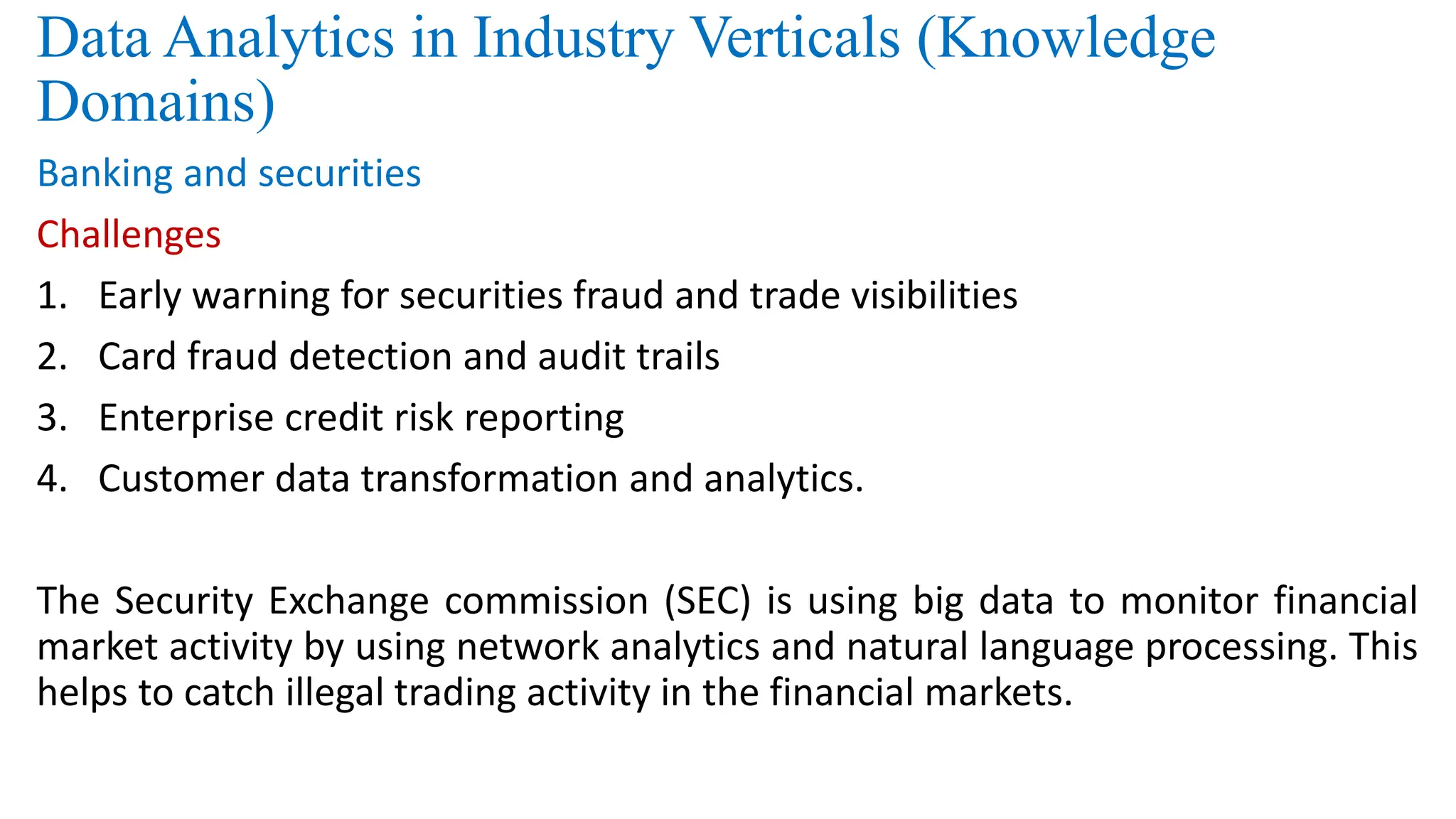 Data Analytics in Industry Verticals, Data Analytics Lifecycle ...
