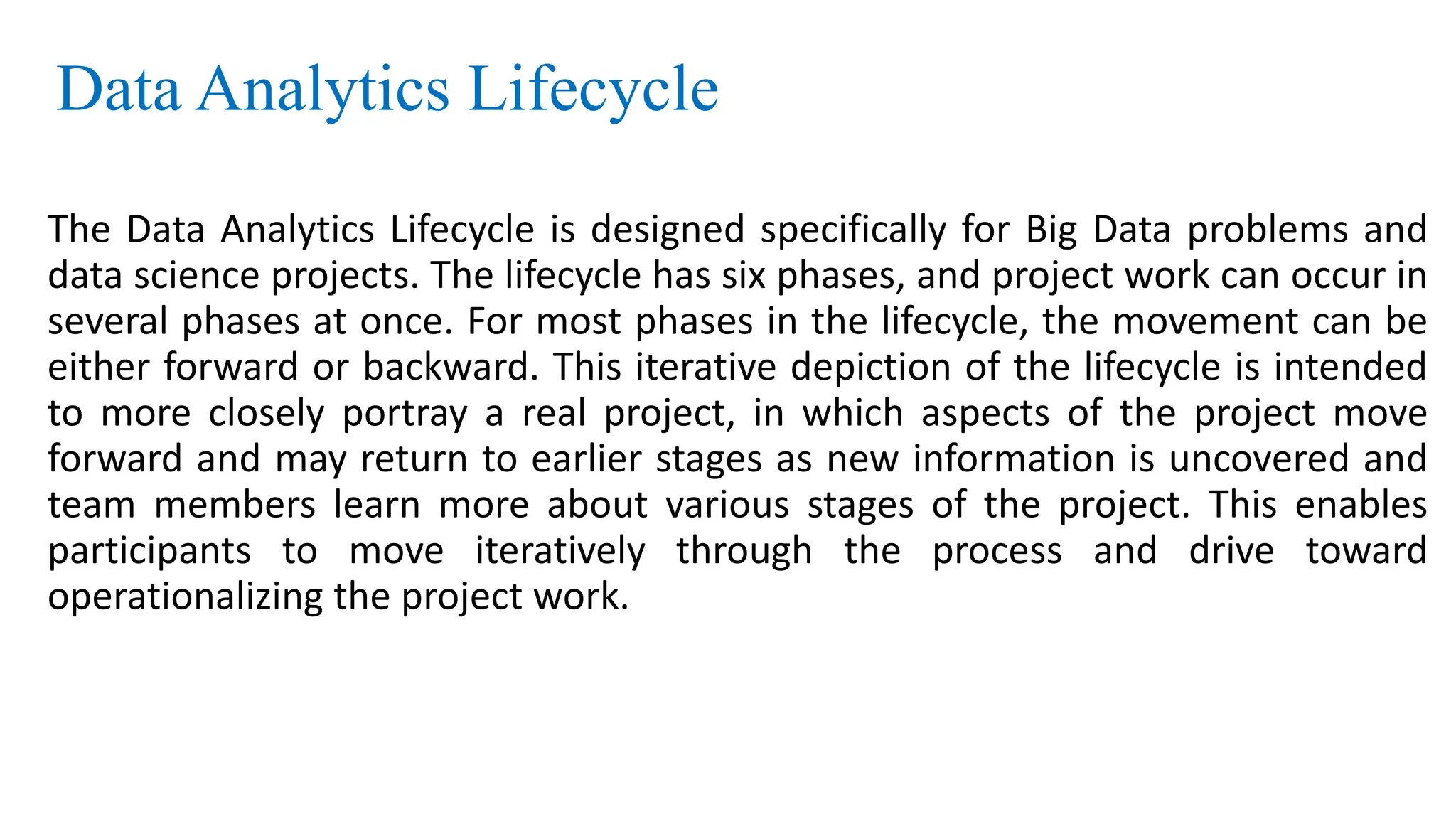 Data Analytics in Industry Verticals, Data Analytics Lifecycle ...