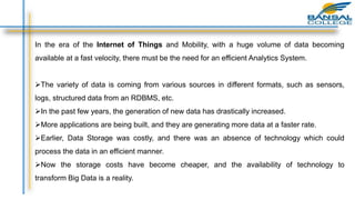 data analytics lecture 3.2.ppt | Databases | Computer Software and Applications