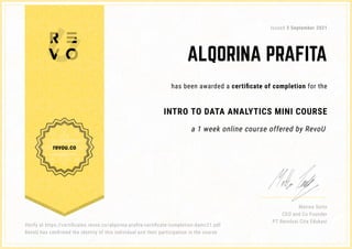 Data analytics mini course | PDF