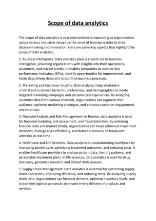 Data analytics course in chandigarh, mohali | PDF