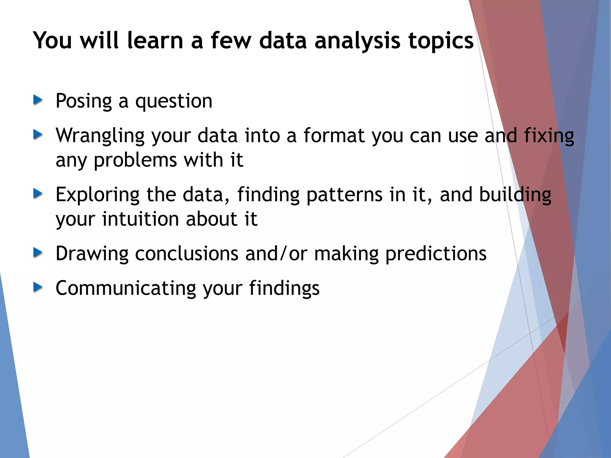 Data analytics and visualization | PPTX