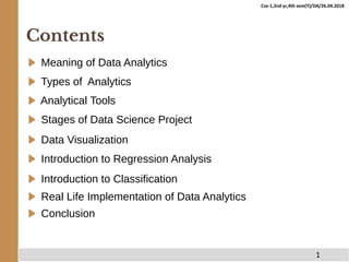 DATA ANALYTICS PPT definition usage example | PPTX | Technology & Computing