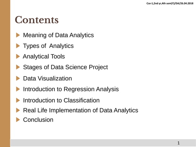 DATA ANALYTICS PPT definition usage example | PPTX | Technology & Computing