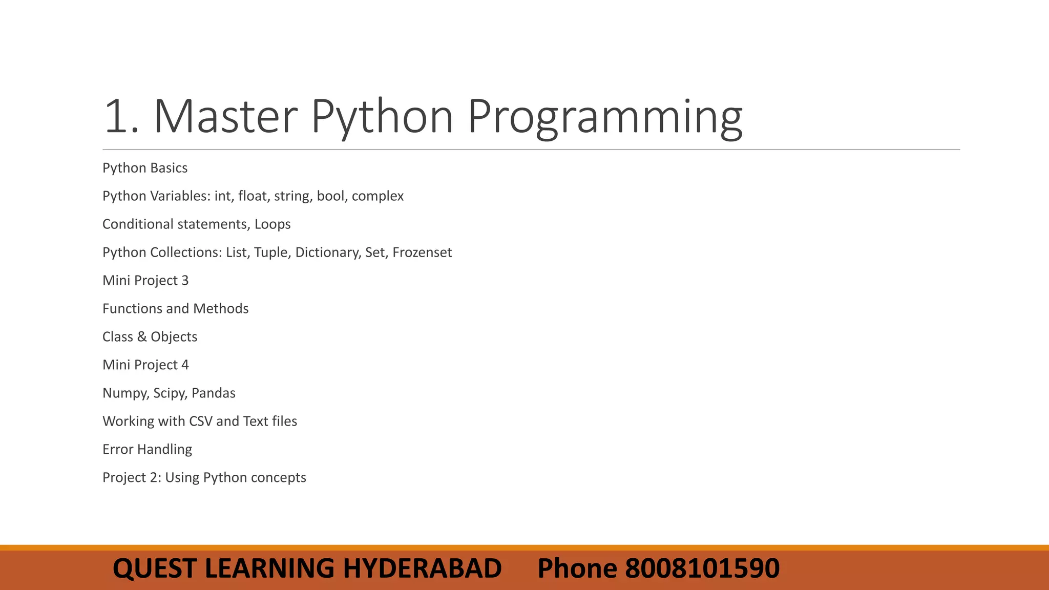 Topics to master for Data analytics | PDF