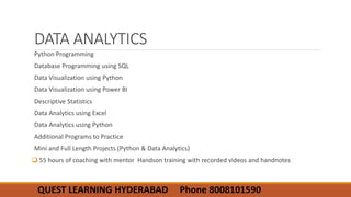 Topics to master for Data analytics | PDF