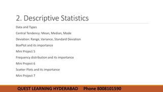 Topics to master for Data analytics | PDF