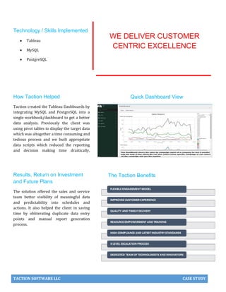 Case Study | Data Analytics & Trending with Tableau BI | PDF