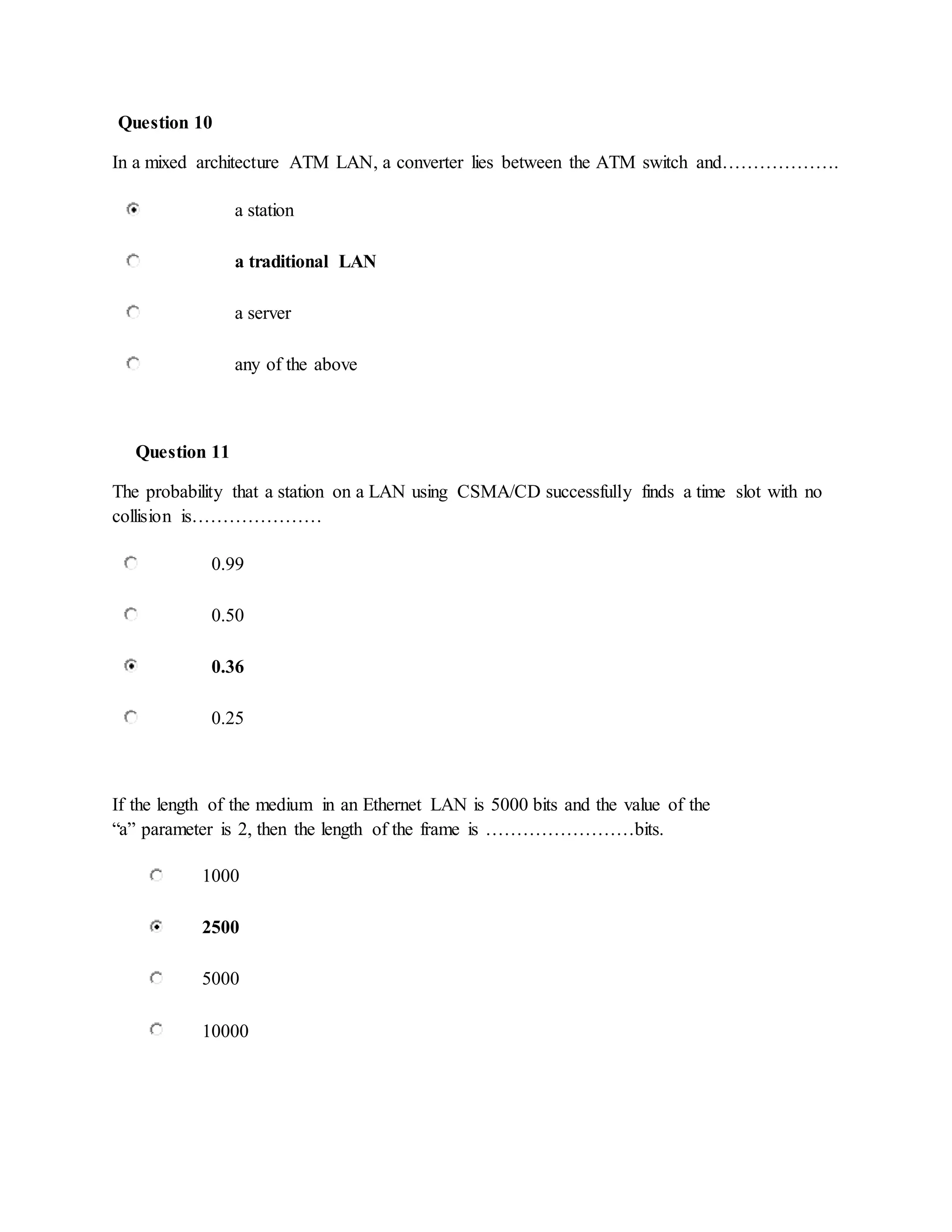 Data and computer communication exam lll | DOCX | Computer Networking | Computing