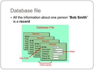 ITGS - Data And Databases | PPT
