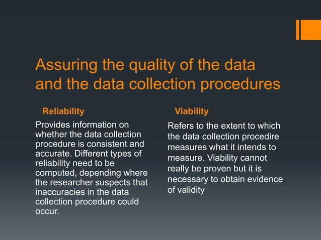 Data and data collection procedures | PPTX