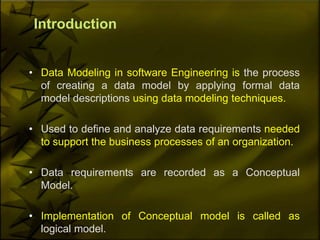Data and functional modeling | PPT
