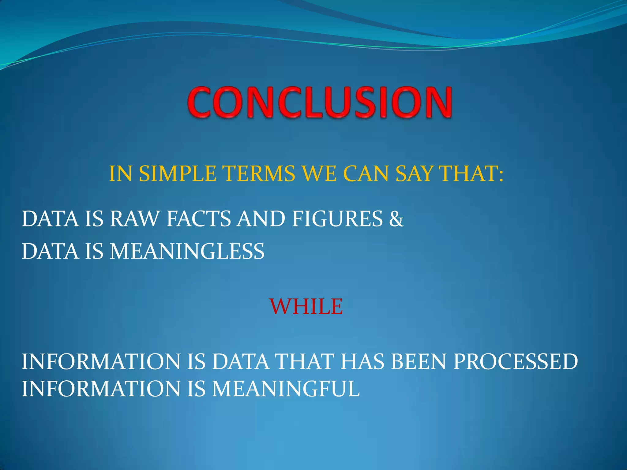 Data and information | PPTX