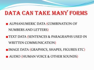 Data and information | PPTX
