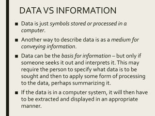 Data and information | PPT