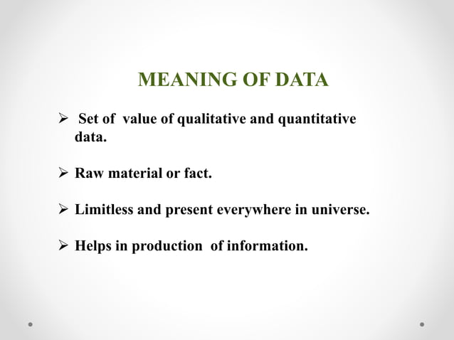 Data and Information | PPTX