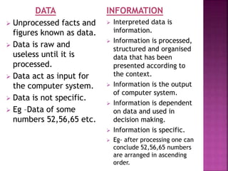 Data and information | PPTX