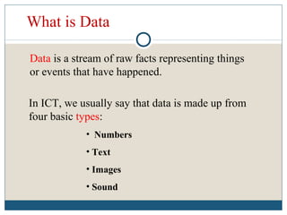Data and information in digital organisation | PPT