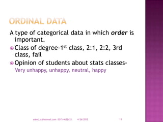 Data and its types by adeel | PPTX