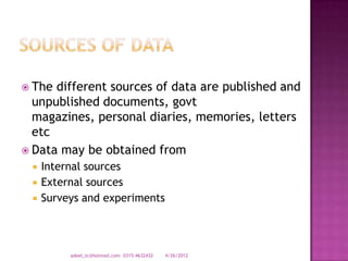Data and its types by adeel | PPTX