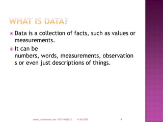Data and its types by adeel | PPTX