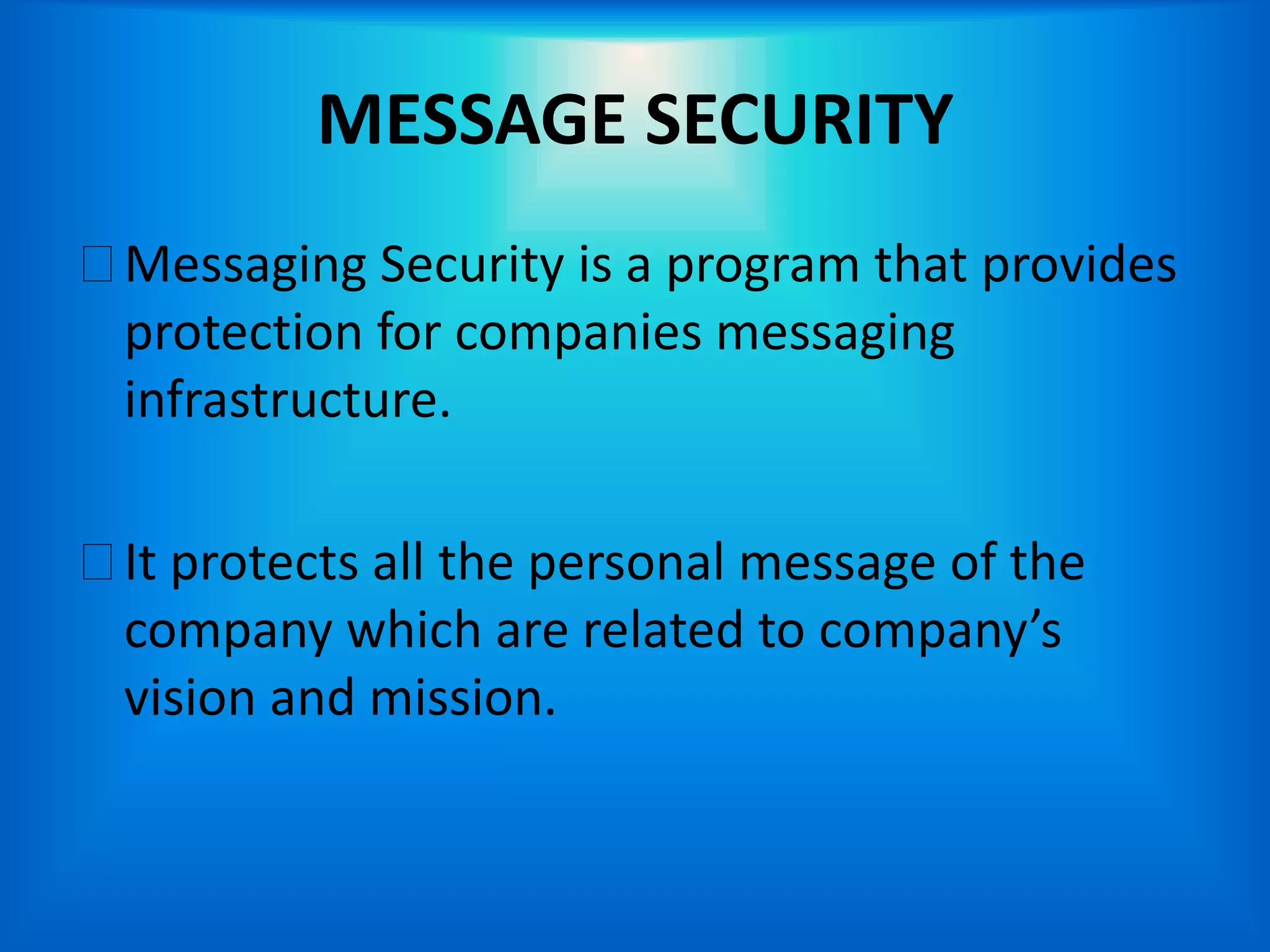 Data and Message Security | PPTX