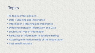 Data and Information | PPT