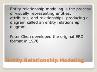 Data and process modeling | PPT