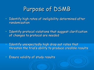 Data and safety monitoring boards | PPT