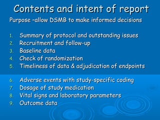 Data and safety monitoring boards | PPT