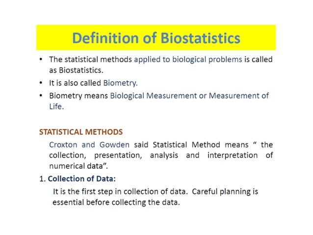 bio statistics and data collection and sampling and its type. | PPTX