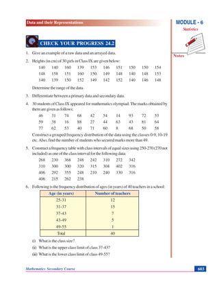 Data and their representations - statistics | PDF