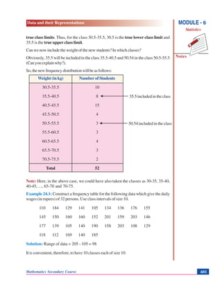 Data and their representations - statistics | PDF