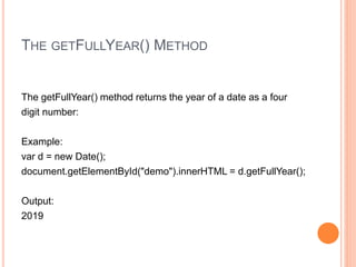 Data and time | PPTX | Web Development | Internet