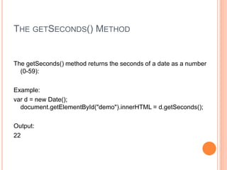Data and time | PPTX | Web Development | Internet