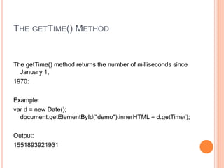 Data and time | PPTX | Web Development | Internet